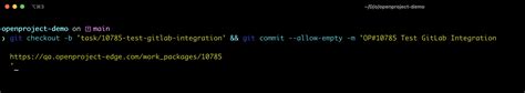 Gitlab Integration Openproject