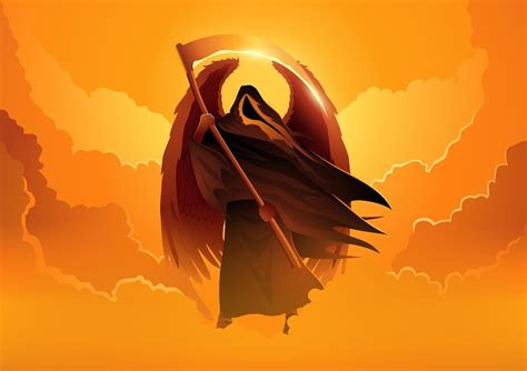 Premium Vector Azrael The Angel Of Death