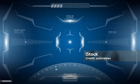 Vr Hud 미래 인터페이스 사이버 펑크 화면 디자인 공상 과학 가상 현실 시뮬레이터 기술 보기 헤드 업 디스플레이 하이테크