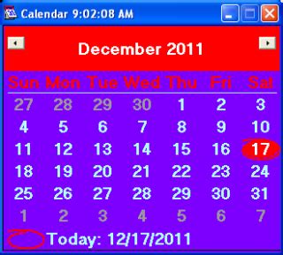 Calendar Control AutoIt General Help And Support AutoIt Forums