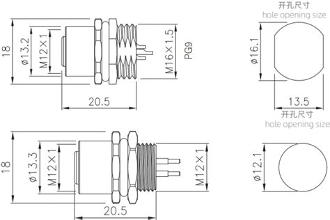 M12 Connectors Ip68 Waterproof 4 8 Pole Fremi