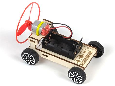 Propeller Car Diy Kit Wood