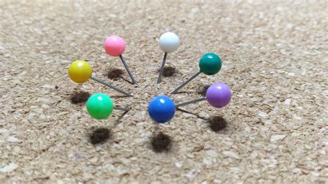 2021 1 8 Inch Small Map Push Pins Map Tacks Plastic Head With Steel Point For Option From