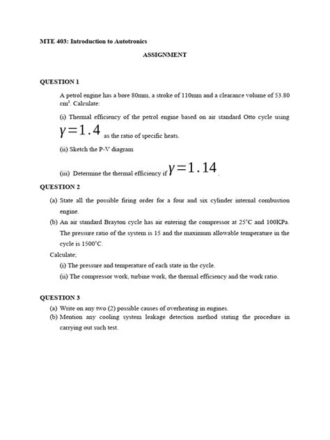 Mte 403 Assignment 20212022 Pdf