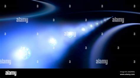 Electrons Conceptual Image Computer Illustration Representing The