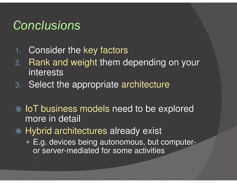 Architectures For The Internet Of Things Ppt
