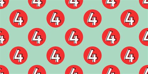 Premium Vector Number The Pattern Seamless Pattern A Pattern Of Numbers Different Numbers On A