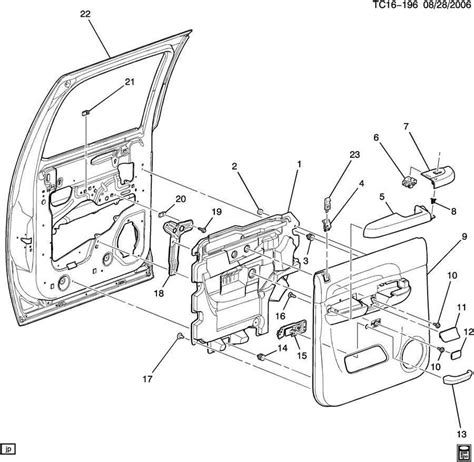 Visualizing The Components Of A 2005 Chevrolet Silverado Door