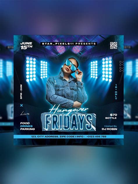 Free Social Night Party Psd Flyer Template Freebie Psd Creative Flyer Design Artofit