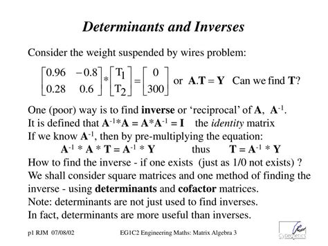 PPT Determinants And Inverses PowerPoint Presentation Free Download ID 3362810