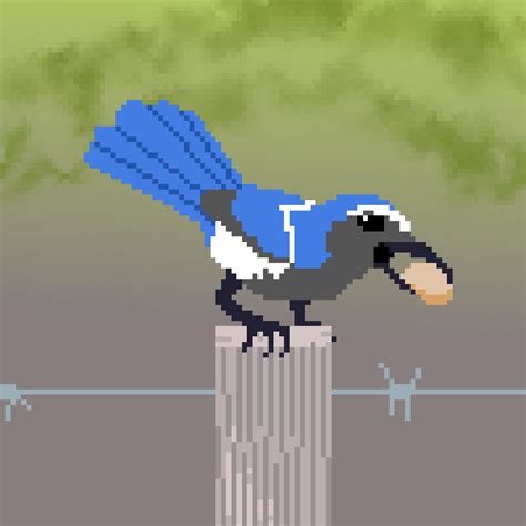280785 Safe Artistormspryde Bird Digital Art Florida Scrub Jay
