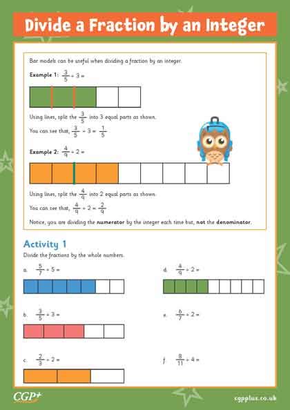 Divide A Fraction By An Integer — Problem Solving Foundation Year 6 Cgp Plus