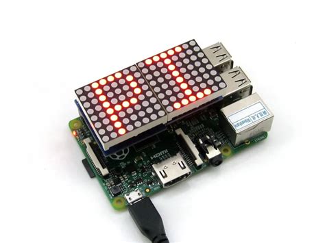 Raspberry Pi Led Matrix With Max7219 Driver For Raspberry Pi 3 Model B