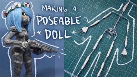 Making A Dolll With A Full Wire Skeleton Handmade Poseable Doll