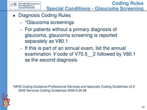 Ppt Briefing Ophthalmology And Optometry Coding Date 21 March 2007 Time 1110 1200