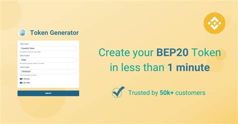 Create BEP20 Token On BNB Smart Chain BSC No Code Tool Token Generator
