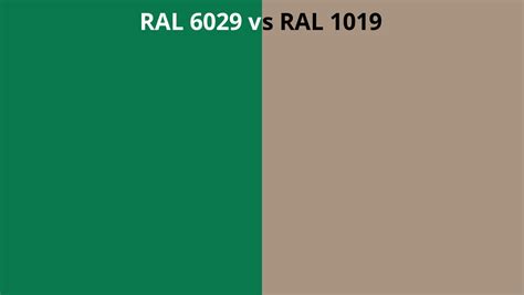Ral 6029 Vs 1019 Ral Colour Chart Uk