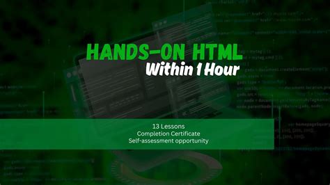Hands On Html Within 1 Hour Goedu