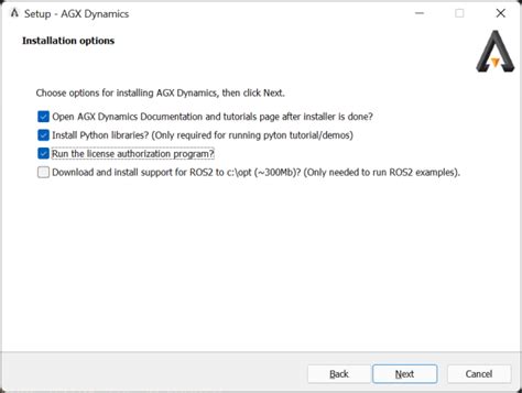 5 Getting Started — Agx Dynamics 24010 Documentation