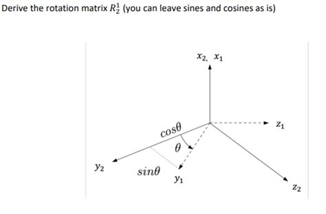 Solved I Corrected The Question Derive The Rotation Matrix R3 You