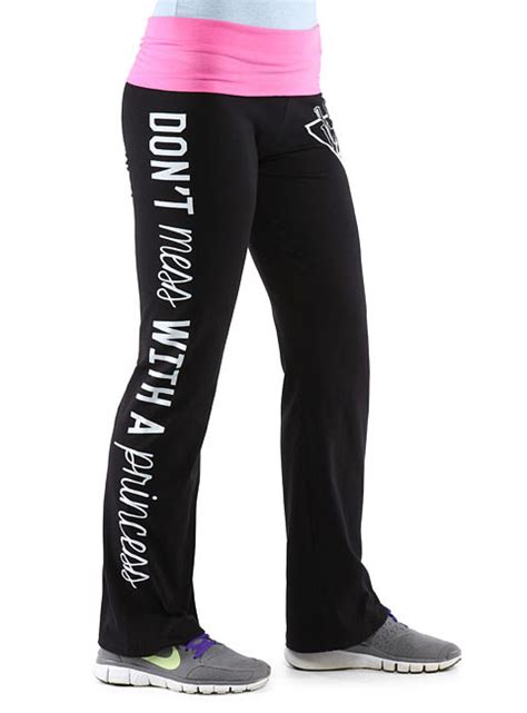 Dont Mess With A Princess Yoga Pants