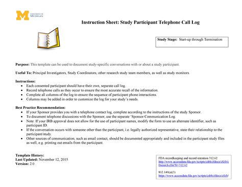 40 Printable Call Log Templates Word Excel PDF TemplateLab