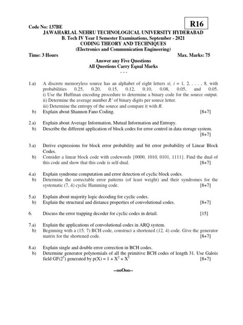 Ctt Q1 Pdf Code Error Detection And Correction