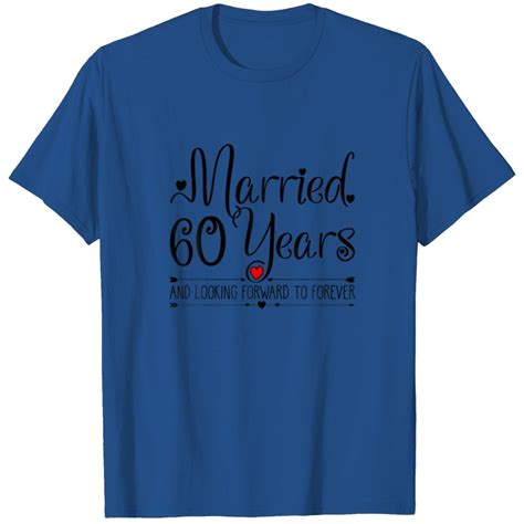 60th Wedding Anniversary Ts Her Just Married 60 T Shirt Sold By