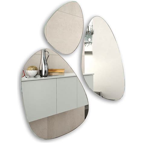 Комплект зеркал SILVER MIRRORS Molecula бесконтактный сенсор, 3 ...
