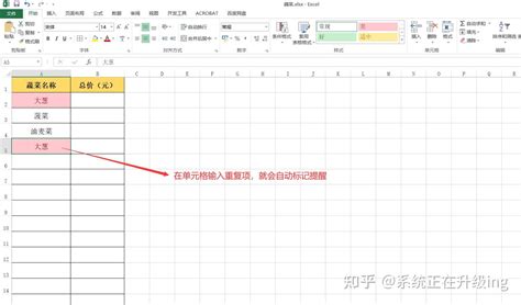 Excel表格如何设置输入重复项提醒 知乎