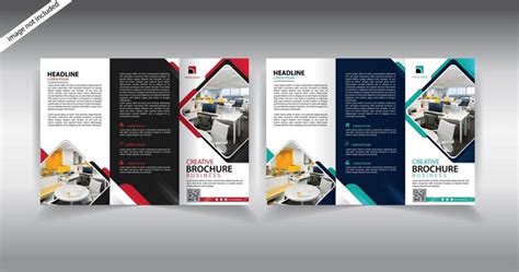 삼중 비즈니스 템플릿 프리미엄 벡터