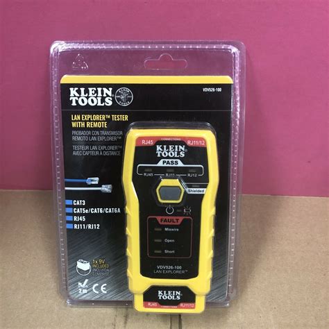 Used Klein Tools Vdv526 100 Lan Explorer Data Cable Tester With Remote