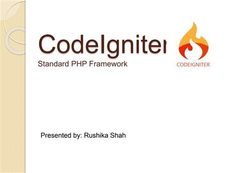 Codeigniter Pptx