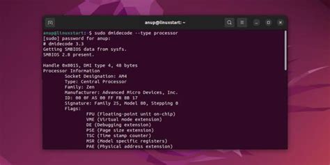 How To Get CPU Info On Ubuntu Linux Start