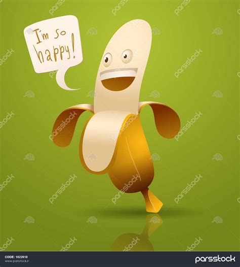 وکتور موز کارتونی شاد 1022618