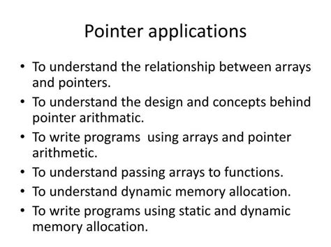 Ppt Pointer Applications Powerpoint Presentation Free Download Id