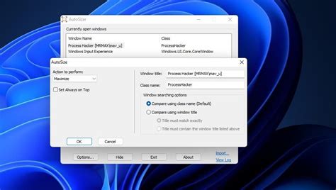 how to open programs with preset window sizes in windows 11