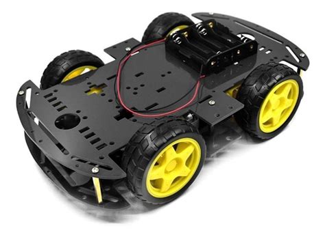 Kit Chassi WD Carro Robô Segue Faixa Carrinho Plataforma para Arduino Robotica Rodas OEM