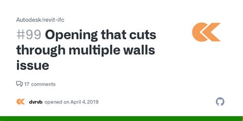 Opening That Cuts Through Multiple Walls Issue · Issue 99 · Autodesk