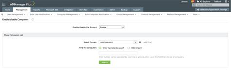 Active Directory Bulk Computer Management Enable Disable Computers Move Computers To Other