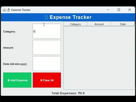Khushi Jha On Linkedin Java Swing Expensetracker Coding