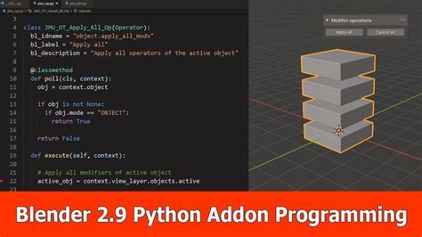 Blender 29 Python Addon Programming Tutorial Programming Tutorial