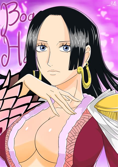 Boa Hancock Fanartportrait From One Piece By Konartt On Deviantart