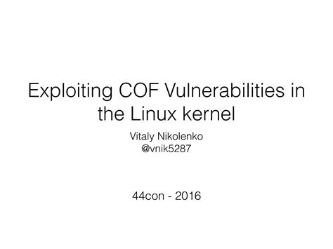 exploitation of counter overflows in the linux kernel pdf
