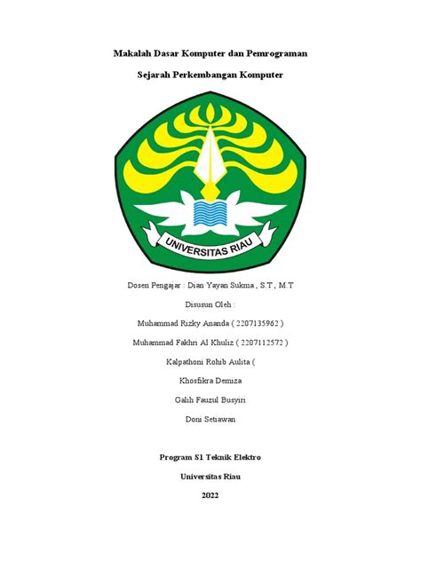 Dasar Komputer And Pemrograman Pdf