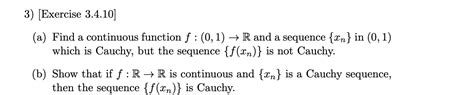 solved [exercise 3 4 10] a find a continuous function