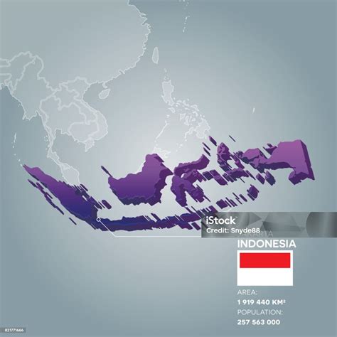 인도네시아 정보 지도입니다 3차원 형태에 대한 스톡 벡터 아트 및 기타 이미지 3차원 형태 국가 지리적 지역 글로벌 비즈니스 Istock