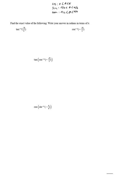 Pre Calculus Review Sheet Pdf Trigonometric Functions Geometry