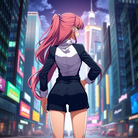 Confident Anime Girl Style And Strength