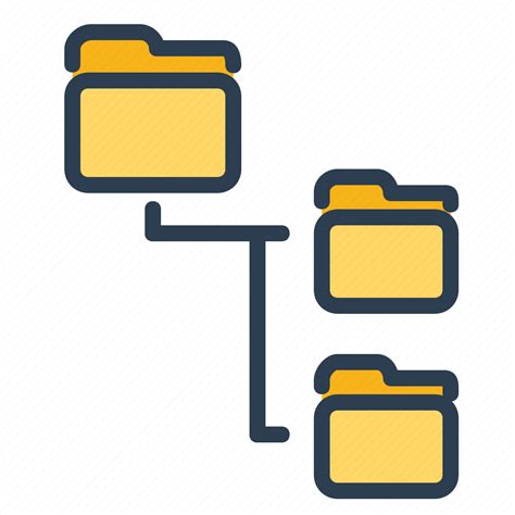 Folder Tree Folders Hierarchy Root System Icon Download On Iconfinder